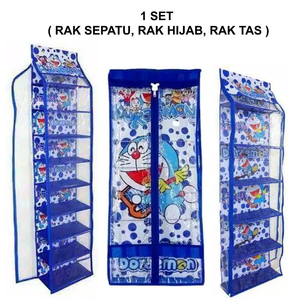 rak set 3 in 1 ( RAK TAS RAK JILBAB RAK SEPATU Bahan FLEXY Printing ...