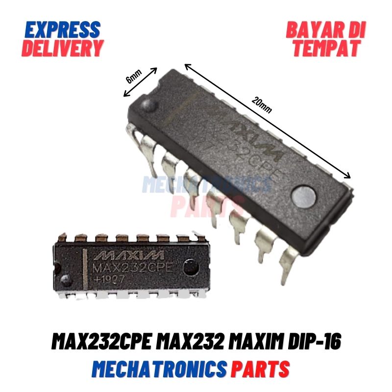 [ICS-0004] MAX232CPE MAX232 MAXIM DIP-16 | Lazada Indonesia