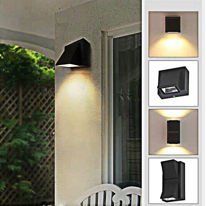 3W Modern Minimalist Creative Outdoor Waterproof Wall Lamp LED Outdoor ...