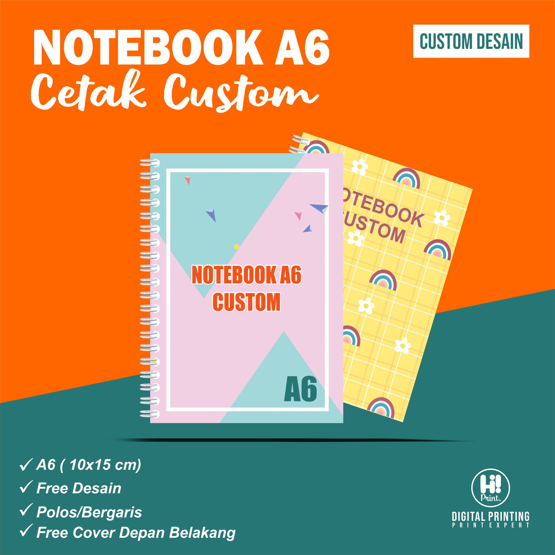 Cetak Notebook A6 Custom | Lazada Indonesia