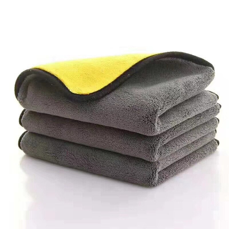 KAIN LAP MOBIL MICROFIBER 30 X 30 / KAIN LAP KUNING SERBAGUNA 30X30 ...
