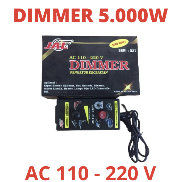 DIMMER GERINDA 5000W PENGATUR KECEPATAN AC 110-220V 5000WATT DIMER ...