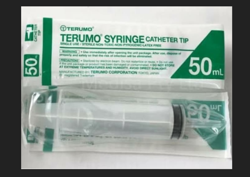 Terumo Syringe 50ml / CTHETER TIP 50cc Terumo / Spuit 50cc Lubang ...