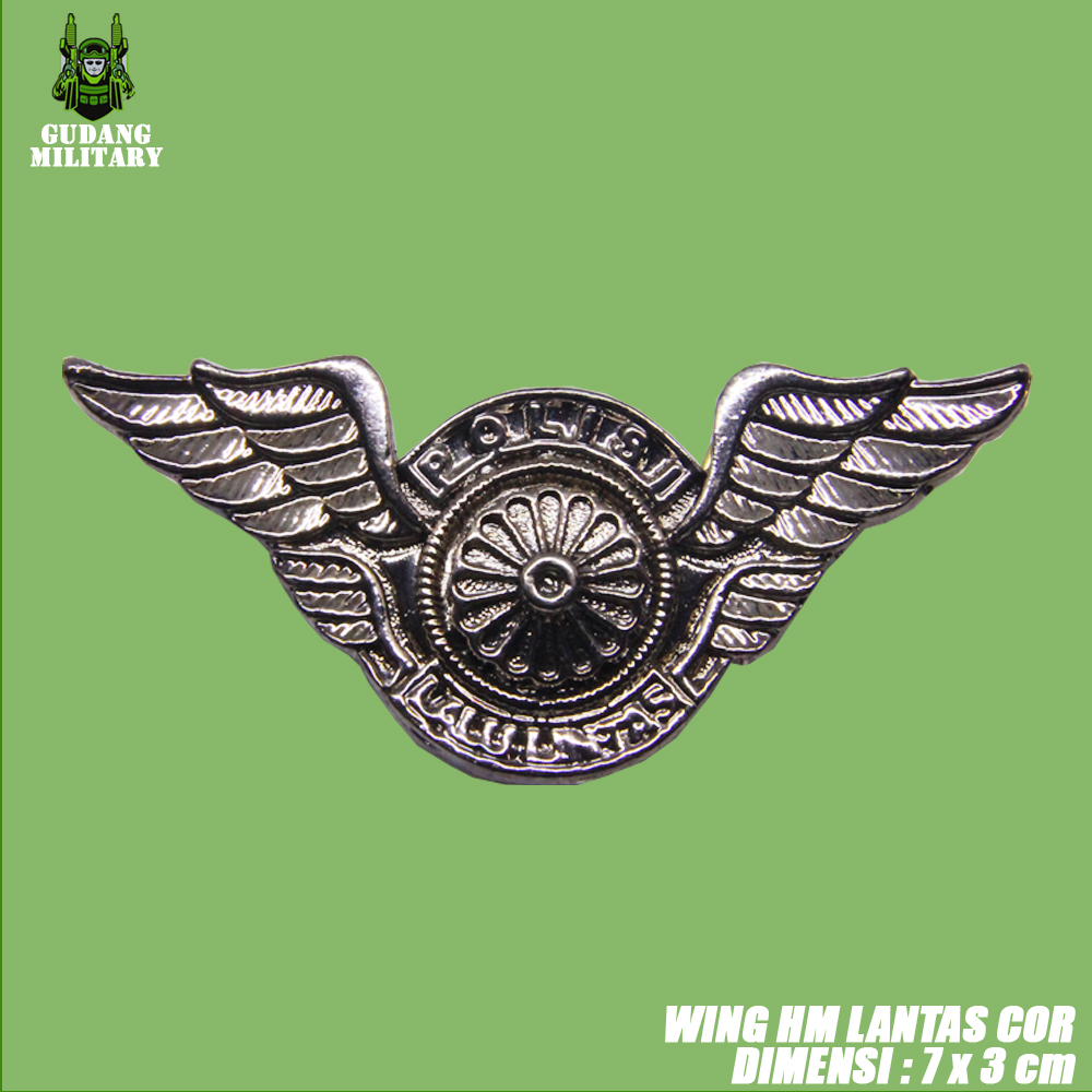 Aksesoris Brevet Perwira Keren - Wing HM Lantas Cor | Lazada Indonesia