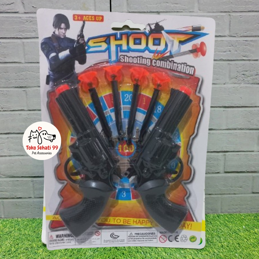Mainan Pistol Anak Panah Mainan Tembakan Anak 2pistol | Lazada Indonesia