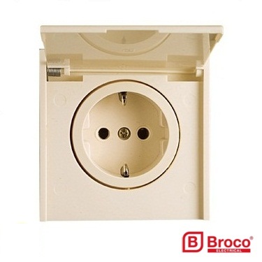 1Pcs Stop Kontak Inbow Outdoor Broco Colokan listrik dengan Penutup ...