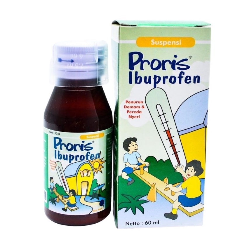 PRORIS Suspensi Forte 50ML & 60 ML Penurun Demam & Pereda Nyeri ...