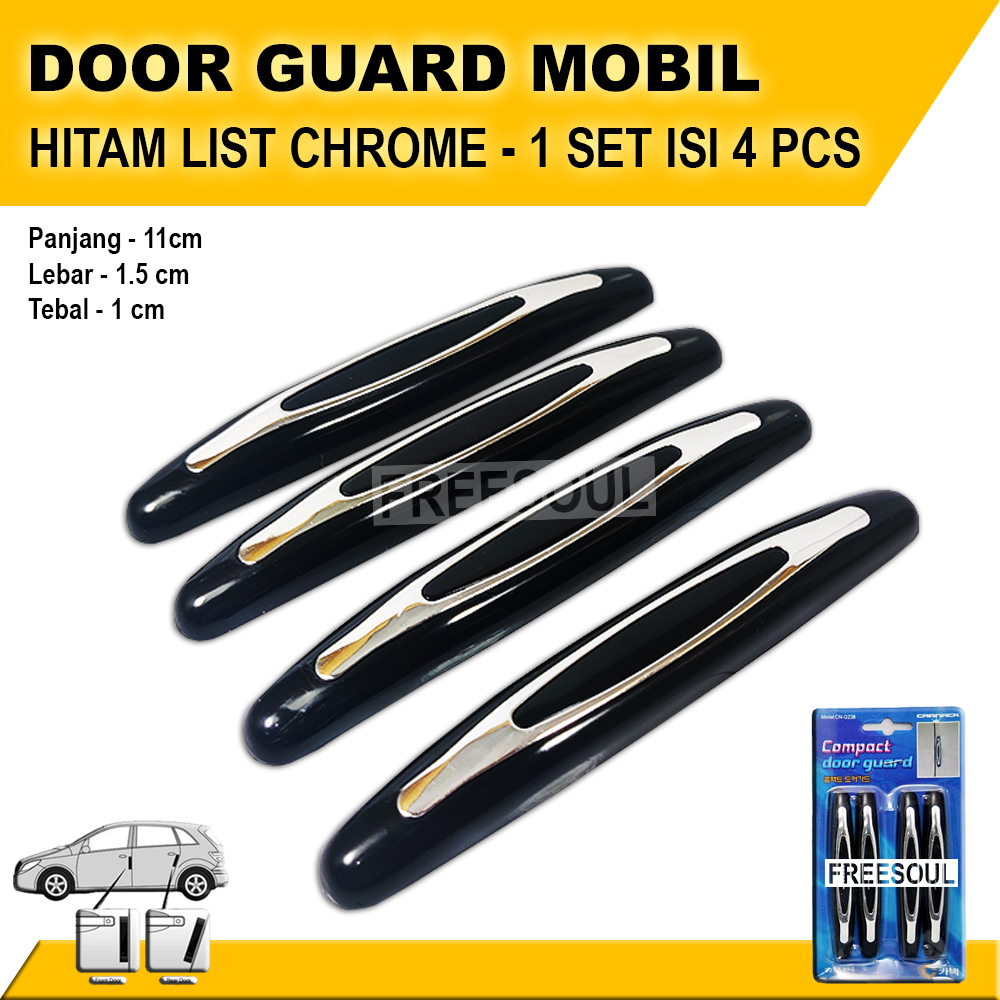 Door Guard Mobil Universal HITAM - Pelindung Pintu Mobil - Penahan ...