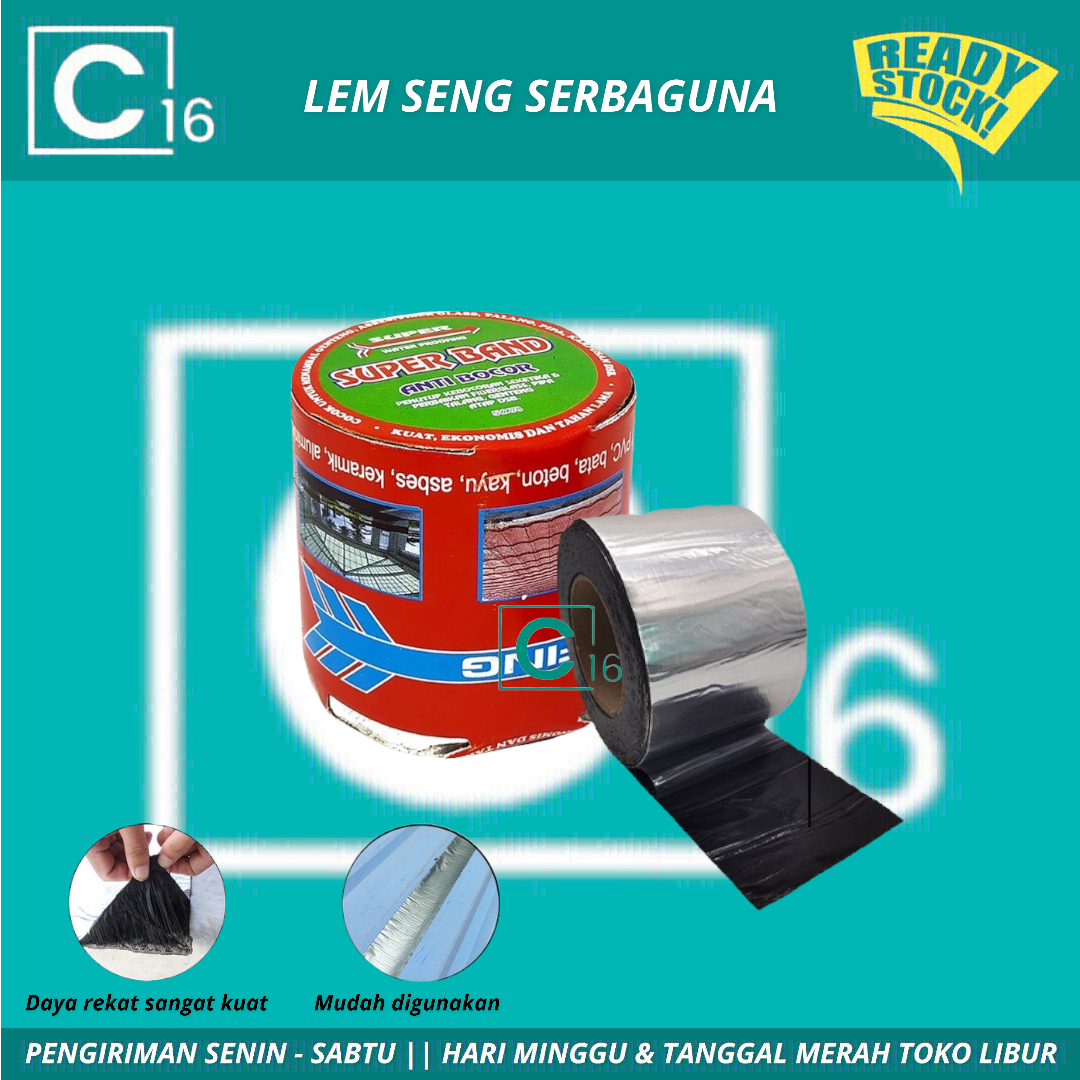 Lem Seng Asbes 1M Lem Seng Super Band Anti Bocor Penutup Kebocoran Lem Perbaikan Fiberglass Lem ...