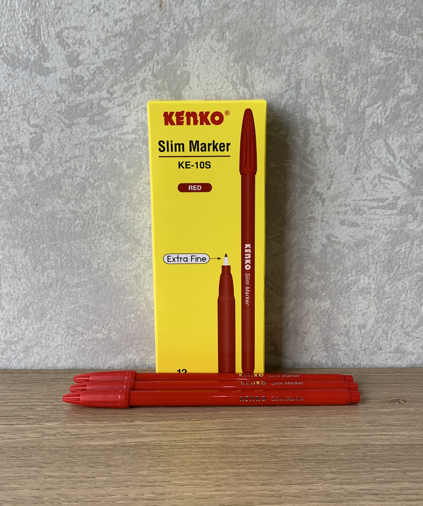 1 Pack Spidol Kenko Slim Marker KE-10S | Lazada Indonesia