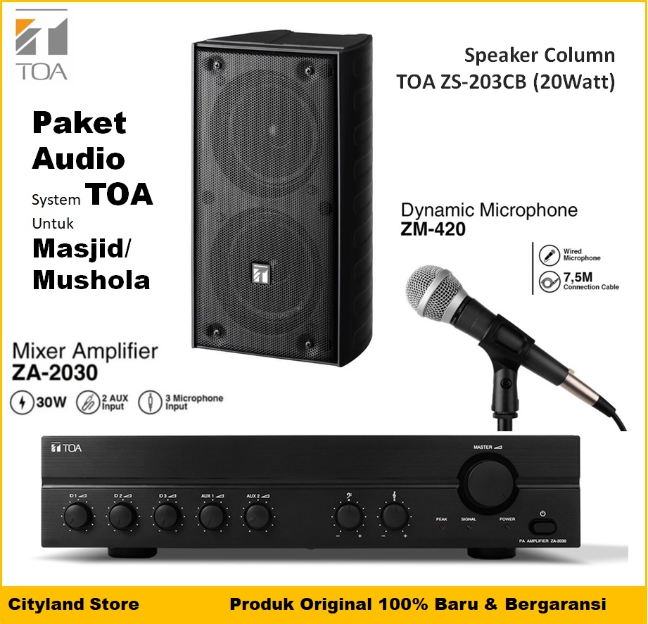 Promo Paket Toa Audio System Untuk Masjid Atau Mushola ( TOA ZM-420 ...