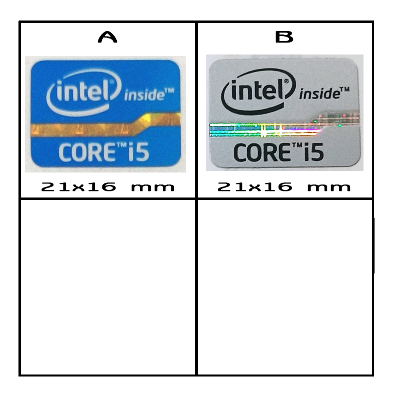Sticker Stiker Logo intel Core i5 Gen 2 Gen 3 Original | Lazada Indonesia