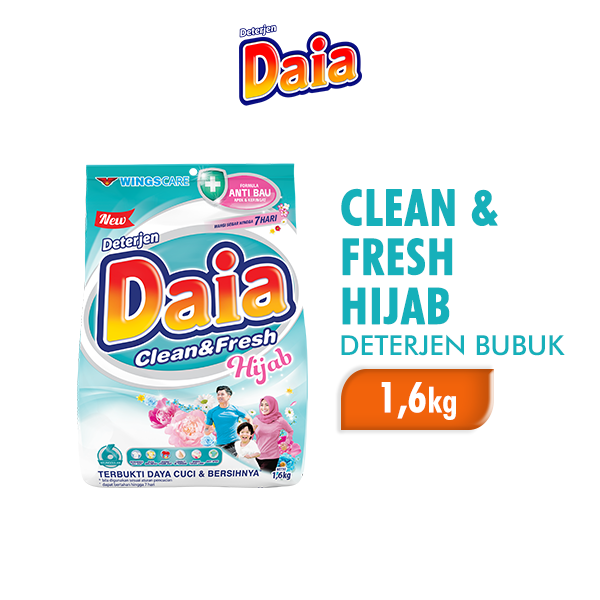 Daia Deterjen Bubuk Clean & Fresh Hijab 1.6 kg | Lazada Indonesia