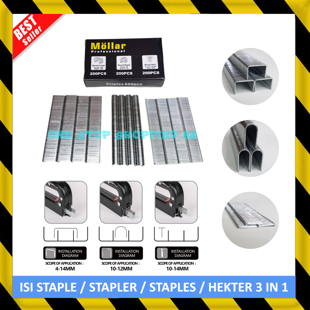 ISI ULANG REFILL ALAT STAPLE STEPLE STAPLES STEPLES SETEPLES STAPLER ...