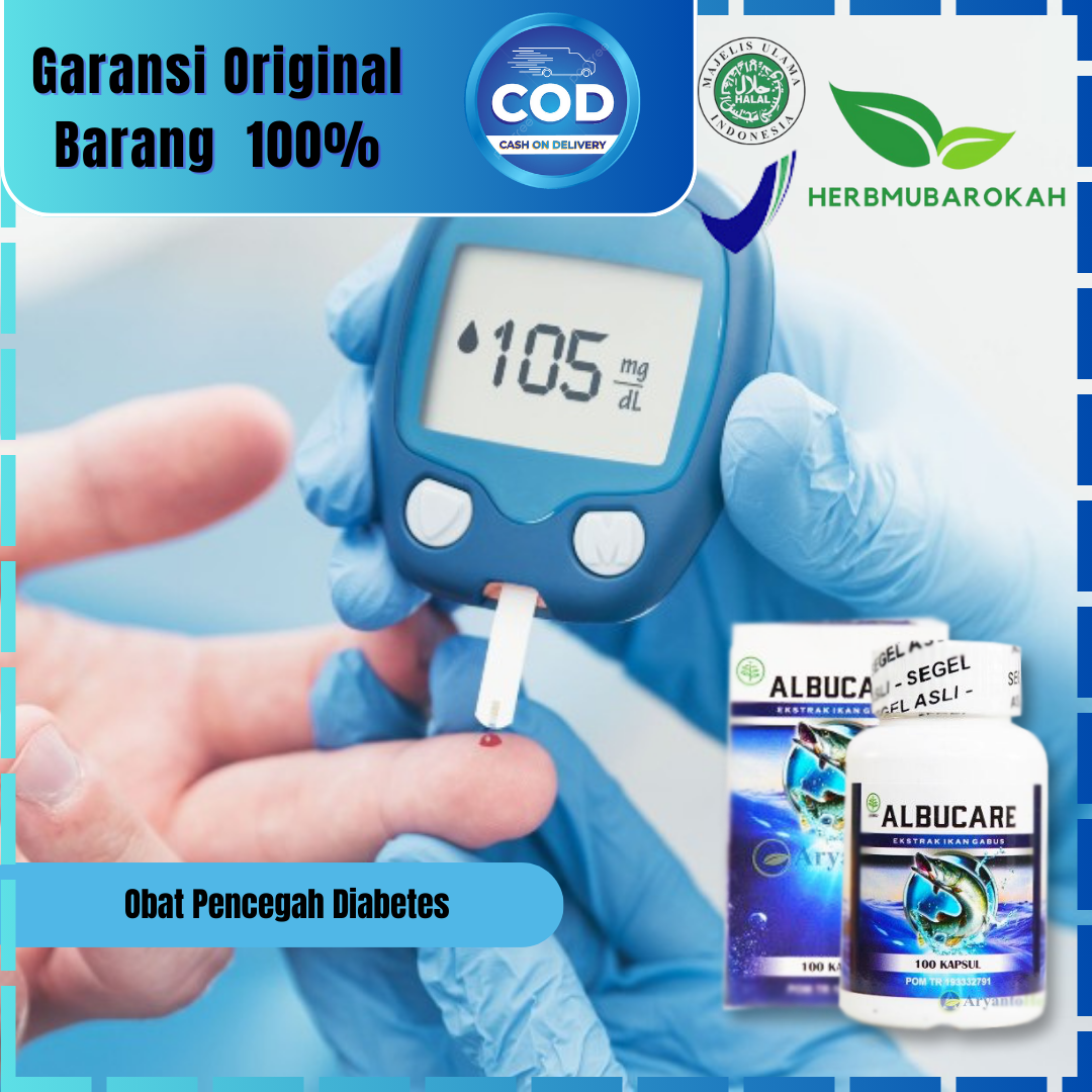 Albucare/Obat Penyakit Diabetes/Pengering Luka Basah Diabetes ...