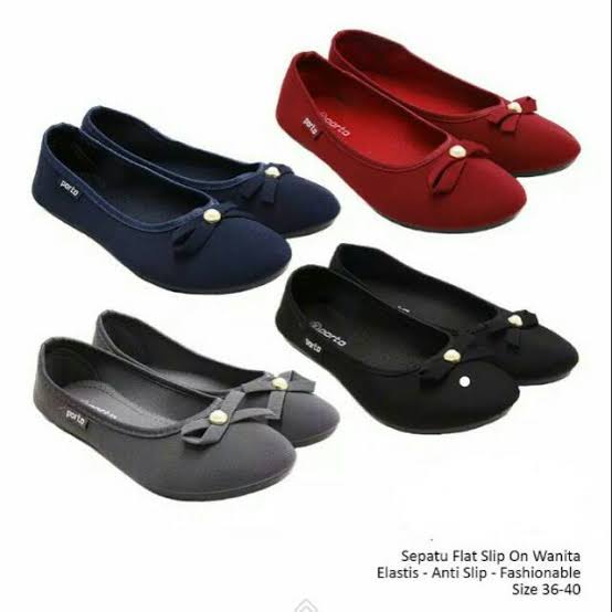 Porto - Sepatu Wanita Flatshoes Balet Kain Nyaman Empuk Original ...