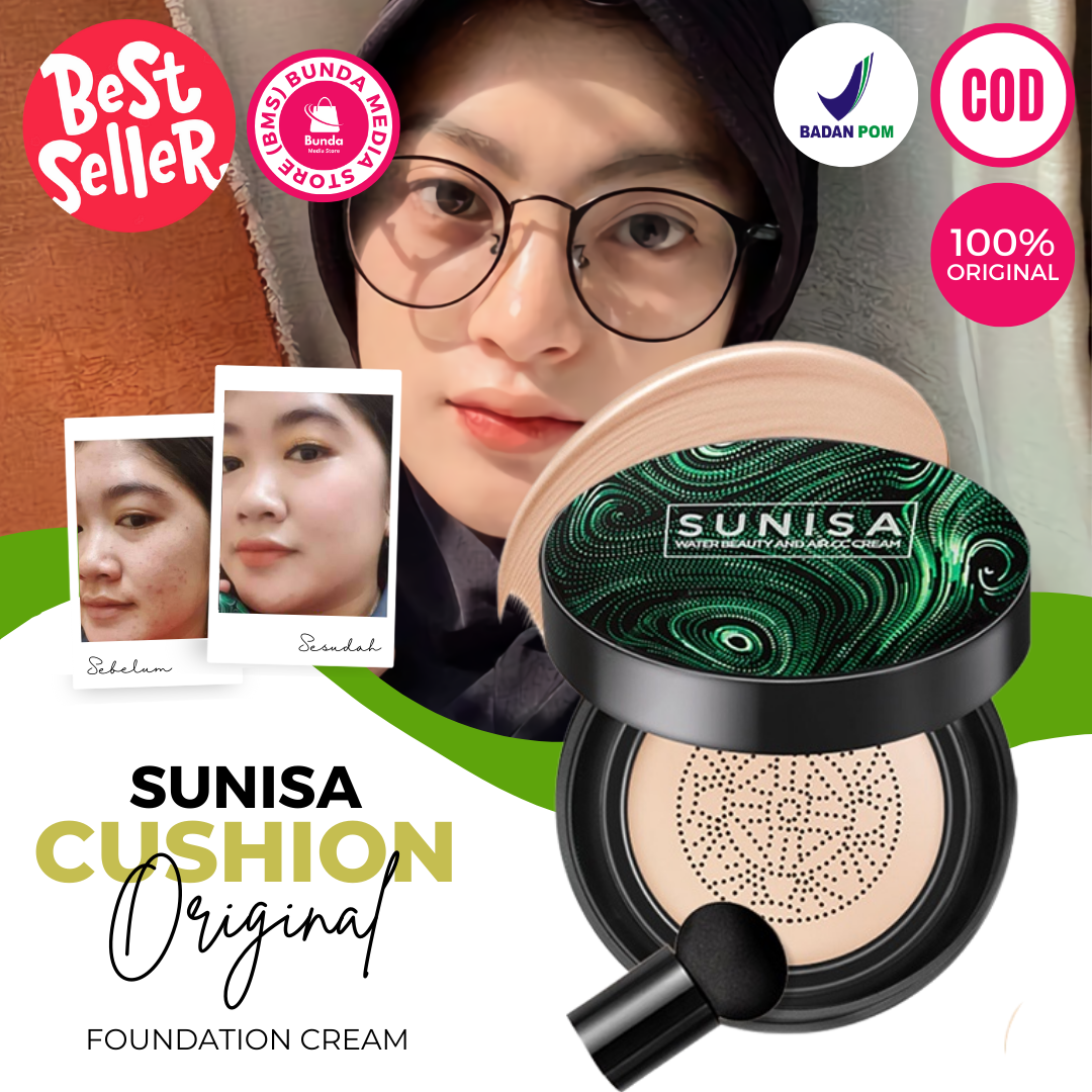 Bedak Yang Bikin Glowing Dan Tahan Lamabe Sunisa Ori Bpom Asli 1 Set Foundation Waterproof Lama ...