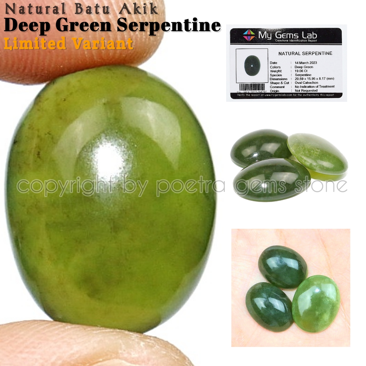 Natural Batu Akik Ijo Lumut Serpentine Jamin Giwang | Lazada Indonesia