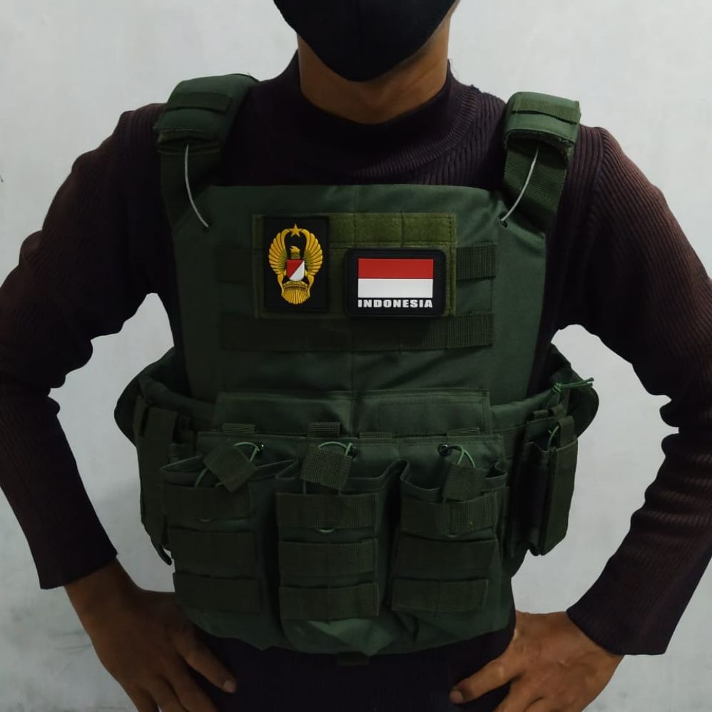 rompi hijau bodyvest tni army | Lazada Indonesia