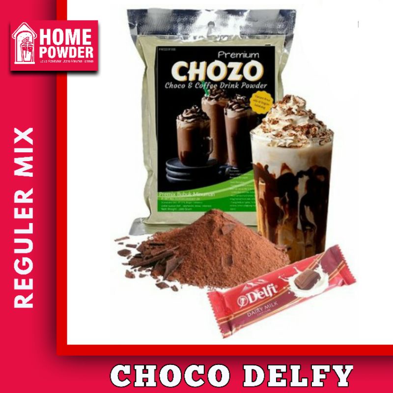 Bubuk Minuman Drink Powder Chozo Rasa Choco Coklat Delfy 1kg minuman ...