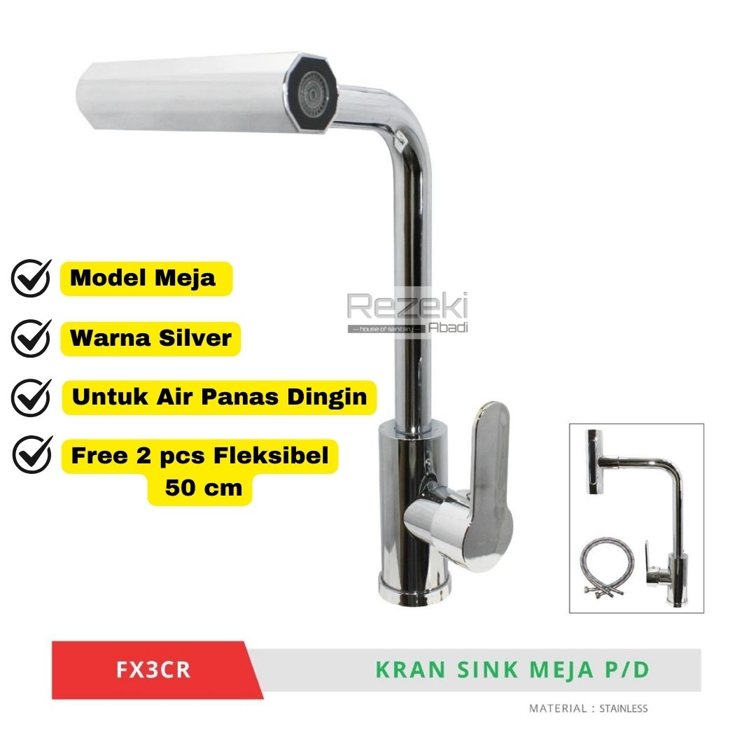 Kran Angsa Stainless304 Kran Dapur 4 Mode Sprayer Kran Dapur Cuci ...