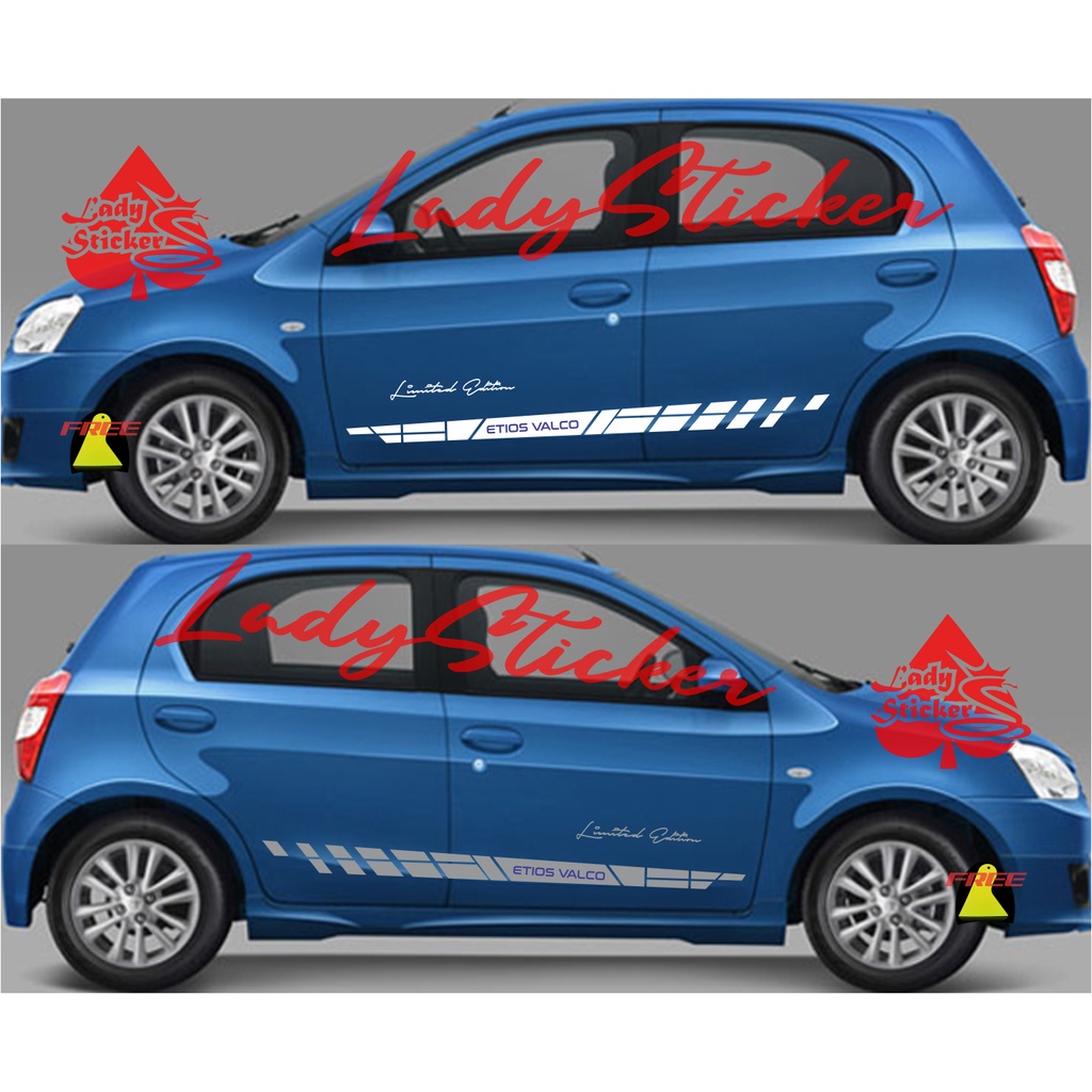 NEW STICKER STIKER MOBIL ETIOS VALCO CUTING STICKER LIST BODY SAMPING ...
