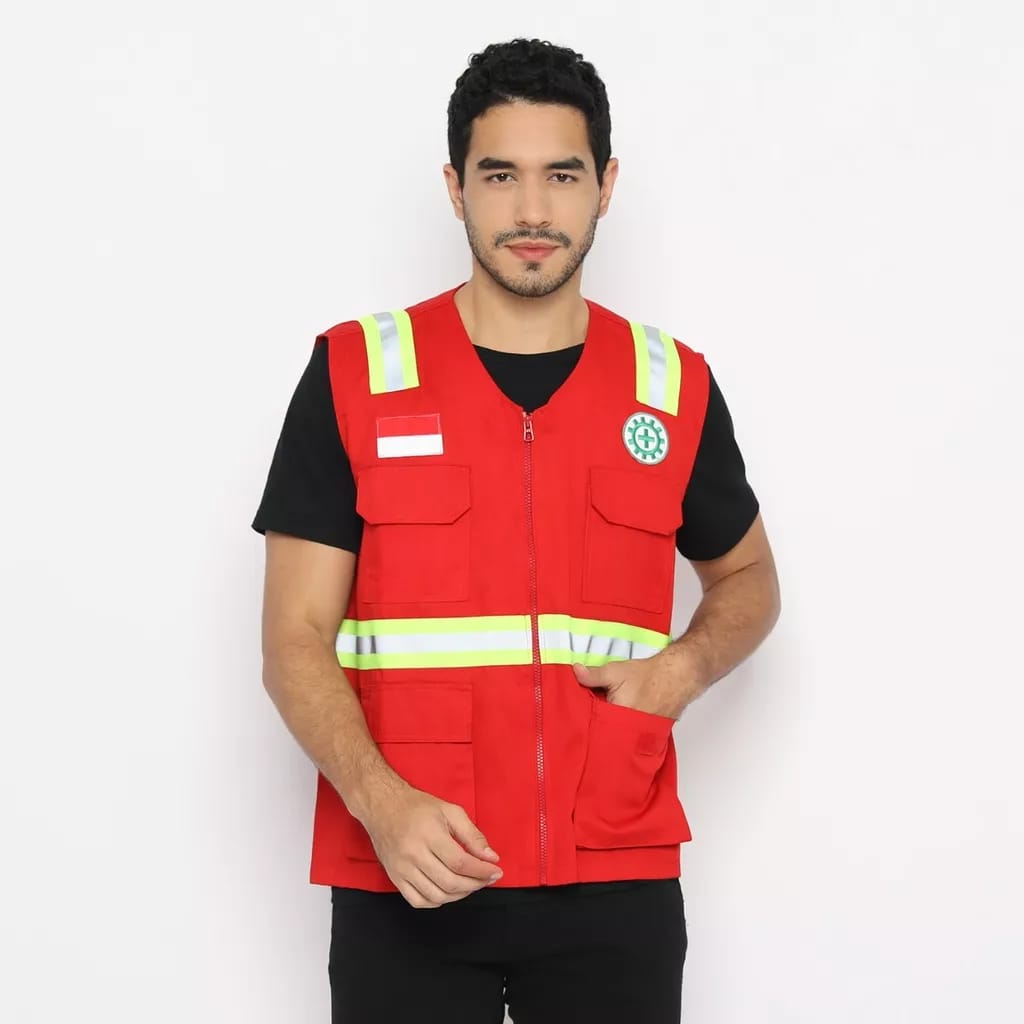 [ FREE LOGO SAFETY & BENDERA ] Rompi Safety, Rompi Safety Proyek ...