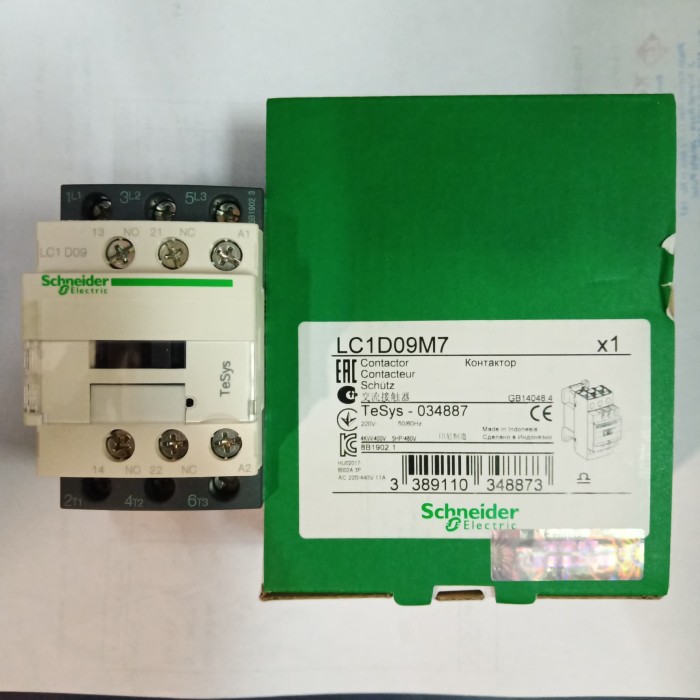 Schneider Kontaktor / Contactor TeSys D LC1D09 220V / LC1D09M7 | Lazada ...