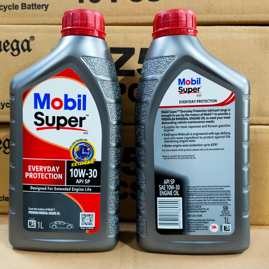 MOBIL SUPER 1000 10W-30 API SP 1 Liter - Oli Pelumas Mobil Original ...