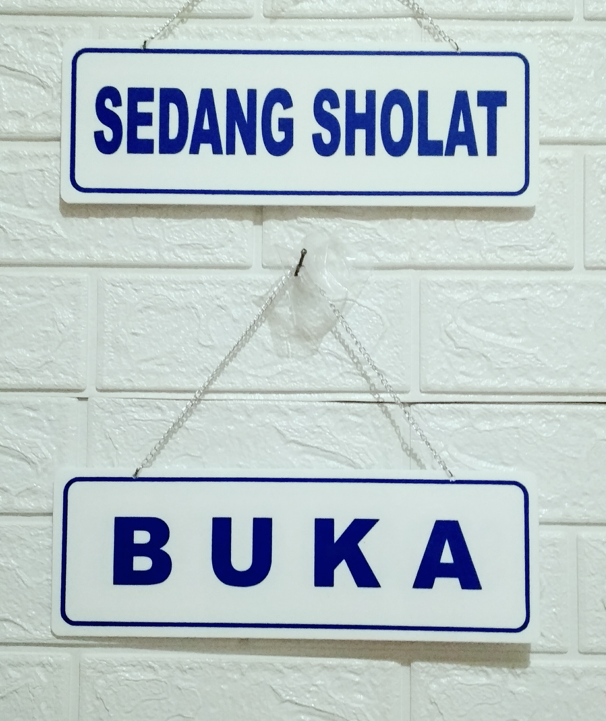 Sign Board Akrilik Sedang Sholat-buka Bolak Balik | Lazada Indonesia