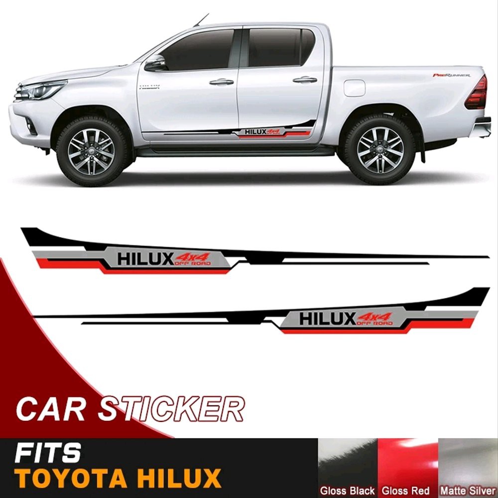 Cutting sticker stripping toyota hilux doble cabin | Lazada Indonesia