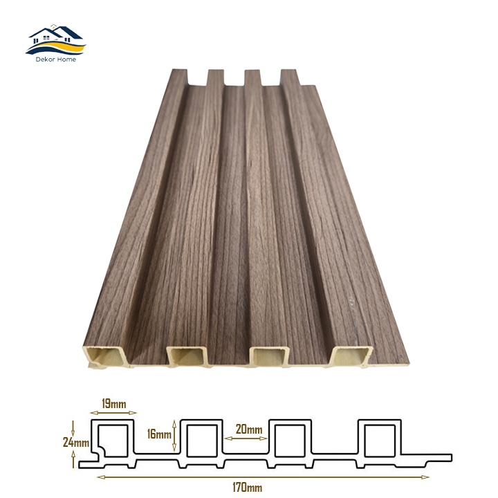 WPC WALL PANEL 3D | 145 CM x 16,5 CM x 2,4 CM | PREMIUM WPC WOOD PANEL WPC DINDING FLUTED WALL ...