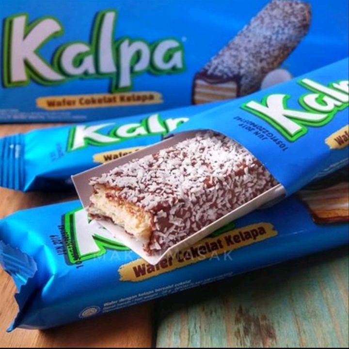 Kalpa Wafer Coklat Kelapa / kemasan box isi 12 pcs * 28 gr | Lazada ...