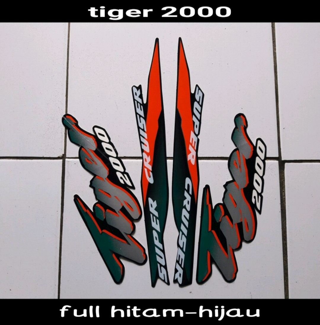 STIKER STRIPING FULL SET LIS LIST BODY MOTOR TIGER LAMA TAHUN 2000 ...