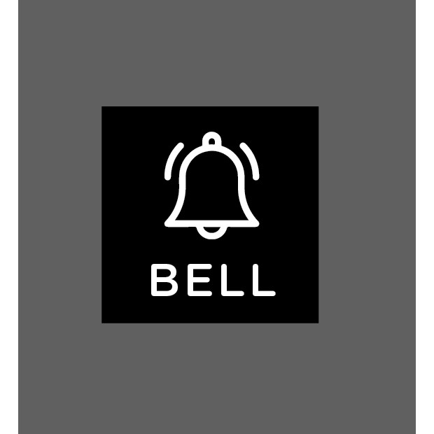 Sign Bell Acrylic/Papan petunjuk bell/Sign Board/Akrilik Sign Bell ...
