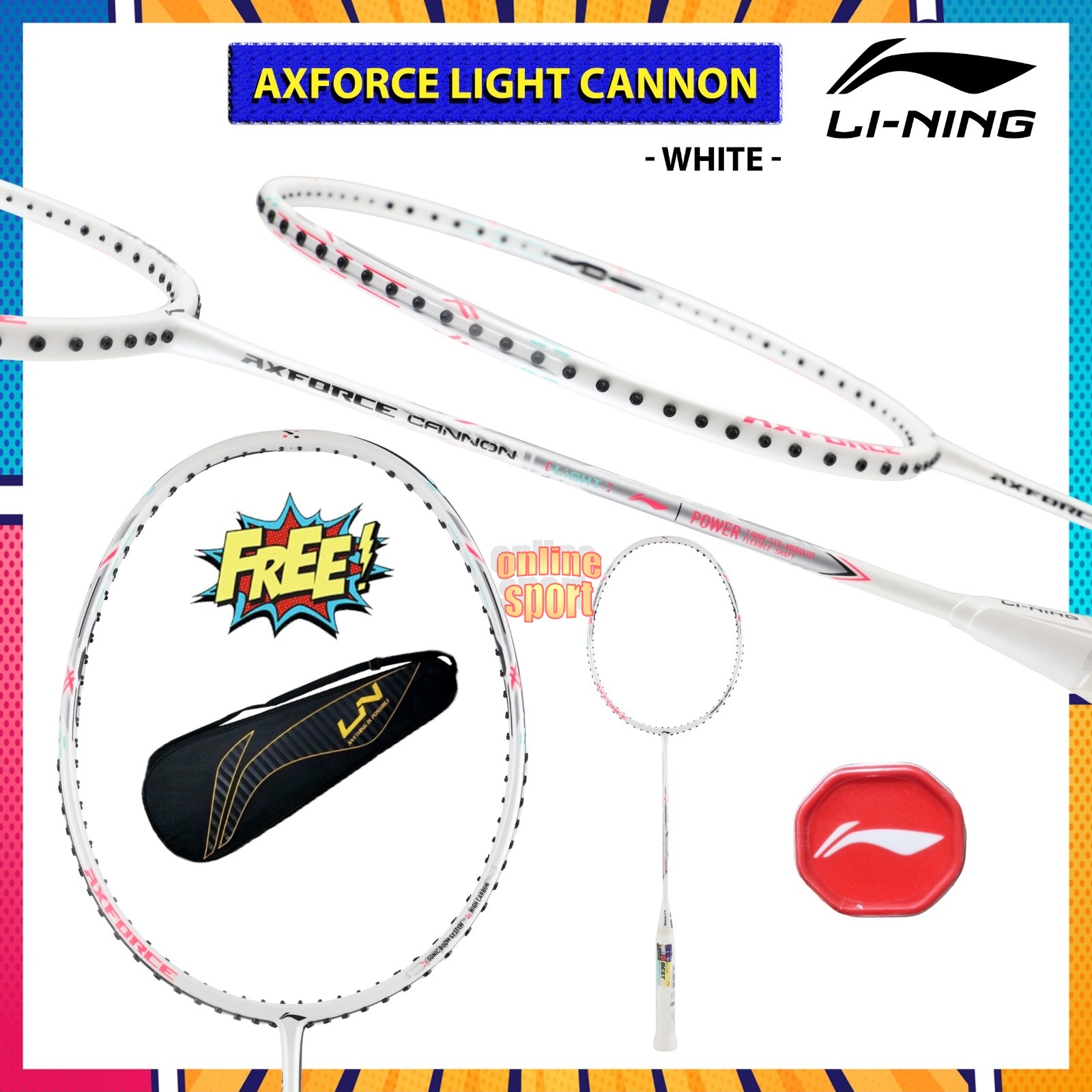 LINING Axforce Cannon / Canon Raket Badminton Bulutangkis | Lazada ...