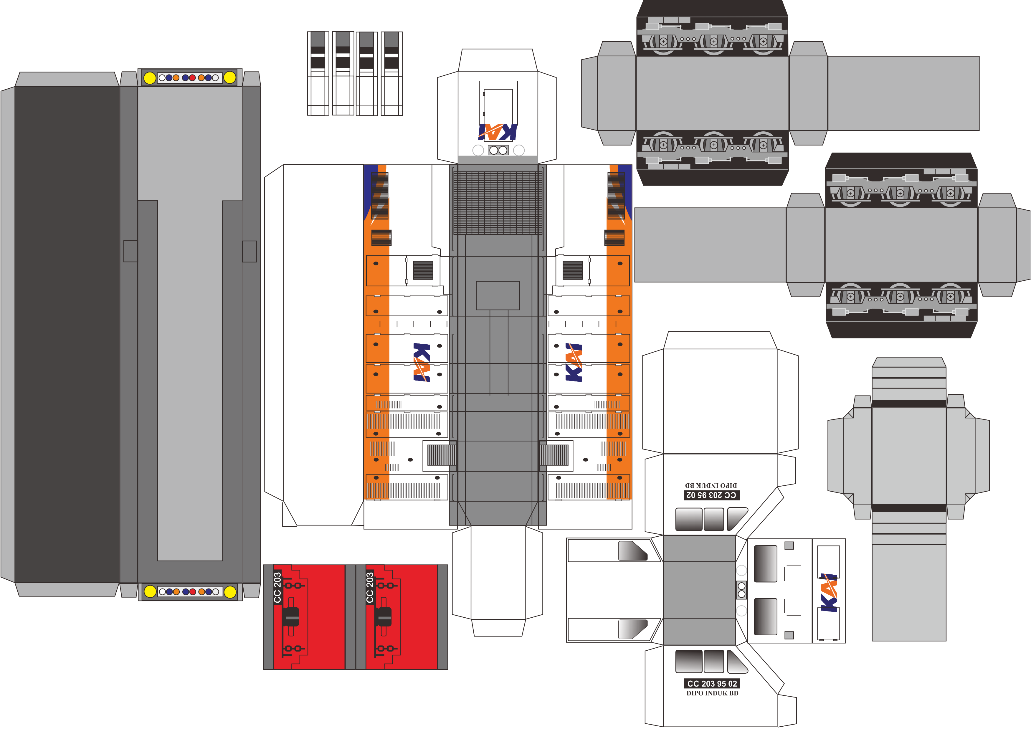 Pola Stiker Lokomotif CC 203 | Lazada Indonesia