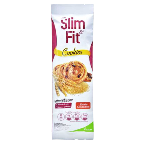 Slim & Fit Cookies 220 Gram Raisin Cinnamon Slimfit Biscuit Slim & Fit ...