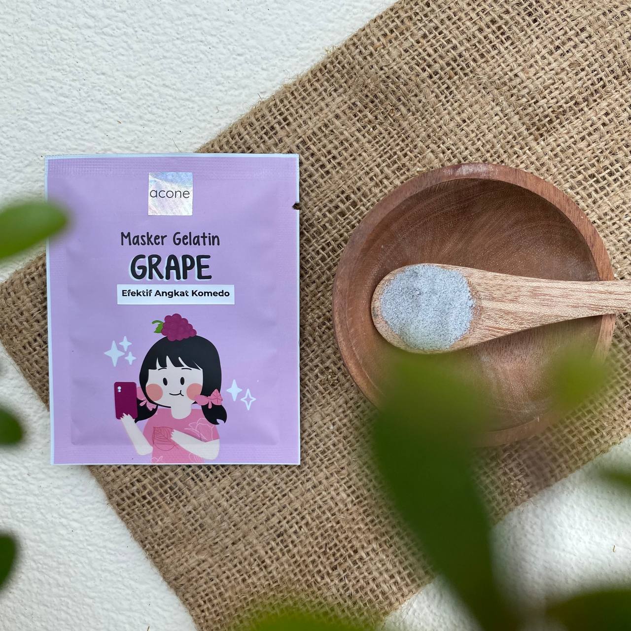 Masker Gelatin Premium Acone BPOM - Masker Komedo Aconeskin 5gr ...