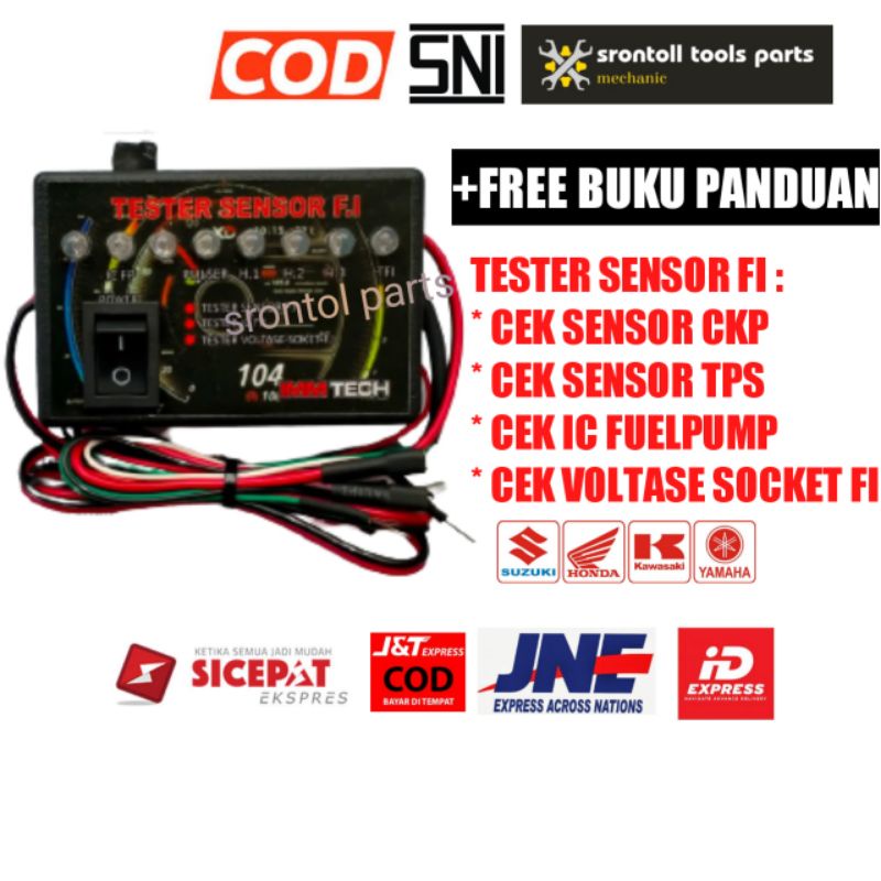 Multitester tester sensor fi alat cek sensor ckp ic fuelpump tps ...