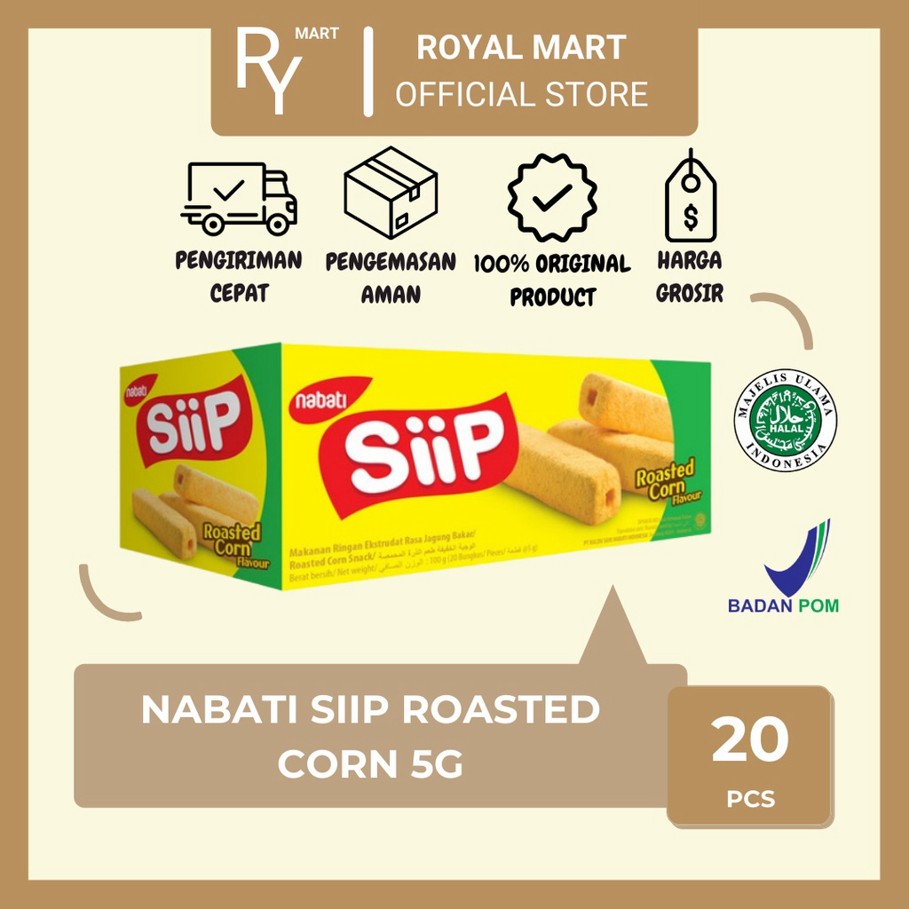 Nabati Siip Roasted Corn Box 5g x 20 pcs | Lazada Indonesia