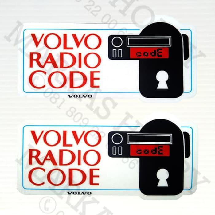 Stiker / Sticker Alarm Volvo Radio Code | Lazada Indonesia