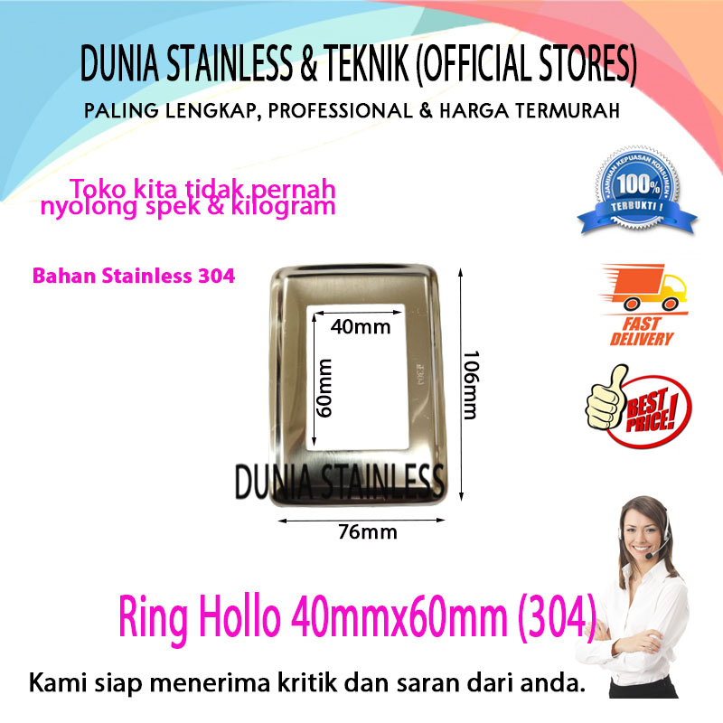 Ring Hollo 40x60 (304) ornamen hiasan railing tangga kanopi balkon ...