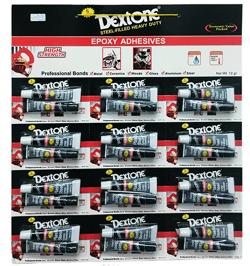 1 Lembar 12 Pasang - Lem Dextone Epoxy Merekat Super Kuat Dalam 5 Menit ...