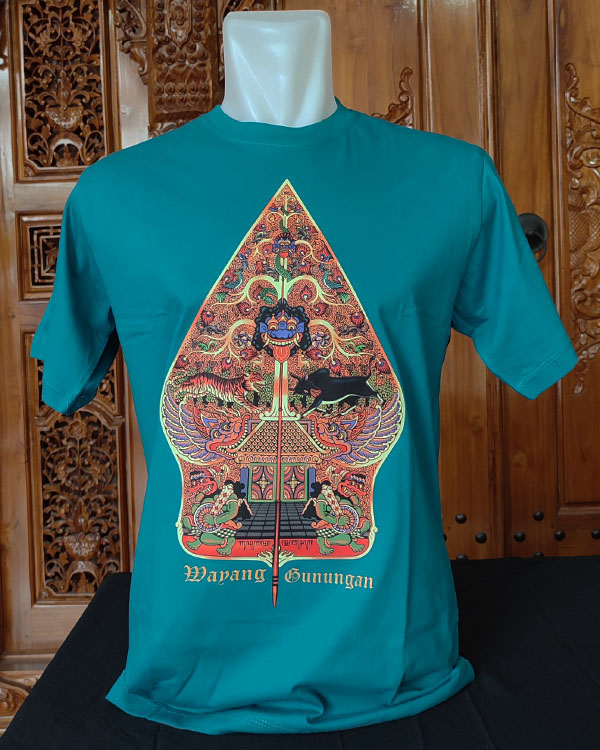 Baju Distro Gunungan Wayang / Kaos Gunungan Wayang Terbaru / T shirt ...