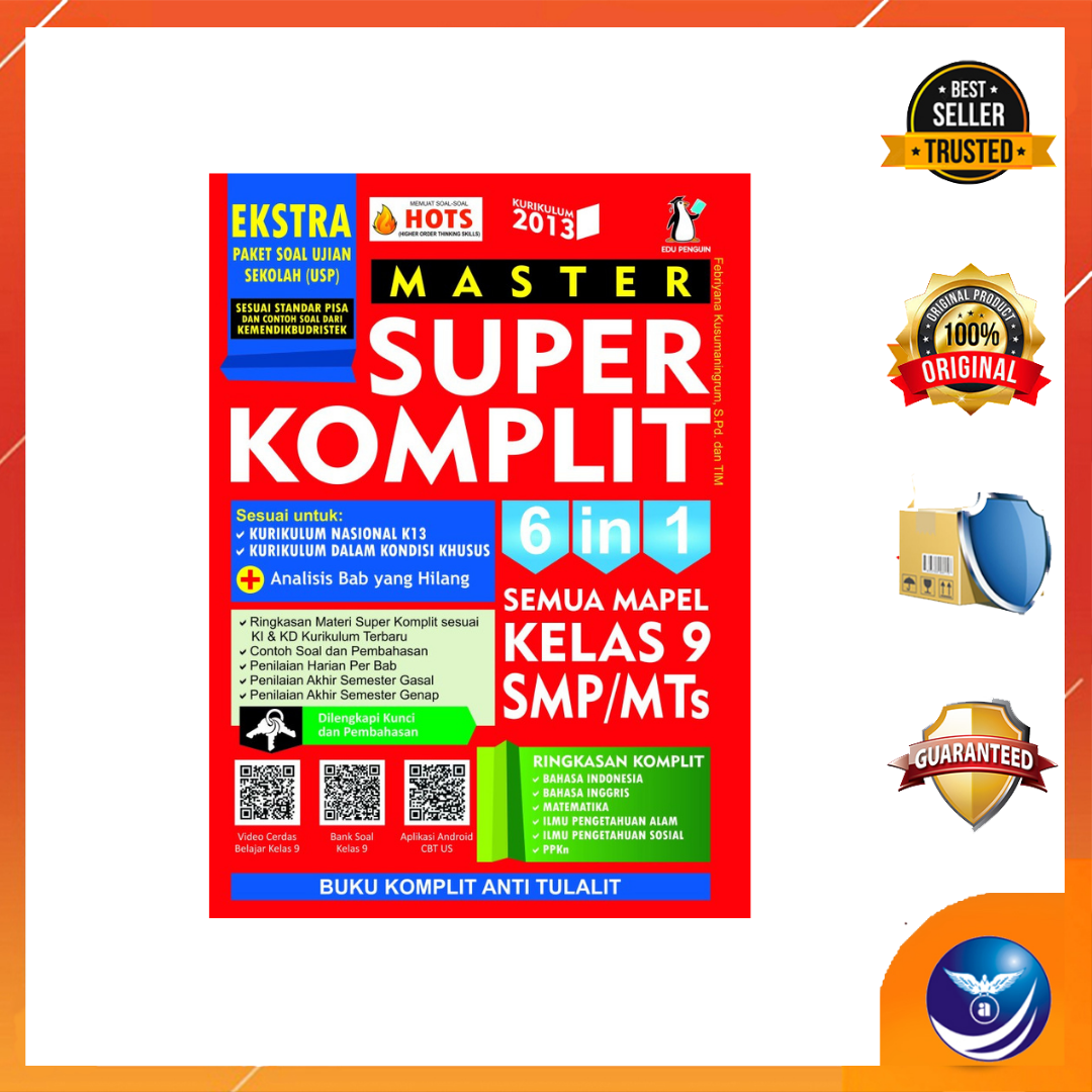 Buku MASTER SUPER KOMPLIT KELAS 9 SMP/MTS | Lazada Indonesia