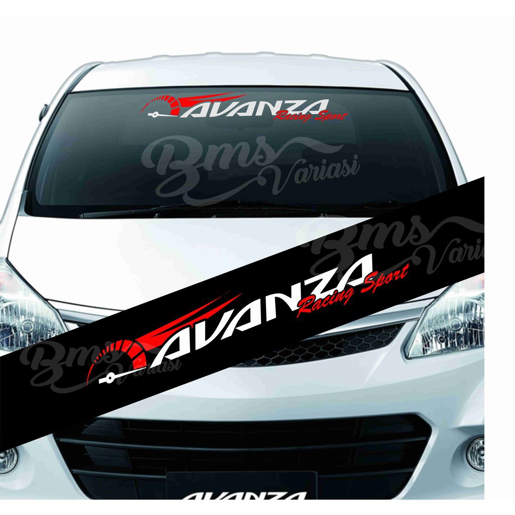Stiker Sticker Kaca Depan Mobil Avanza Racing Sport Stiker Kaca Mobil 0946