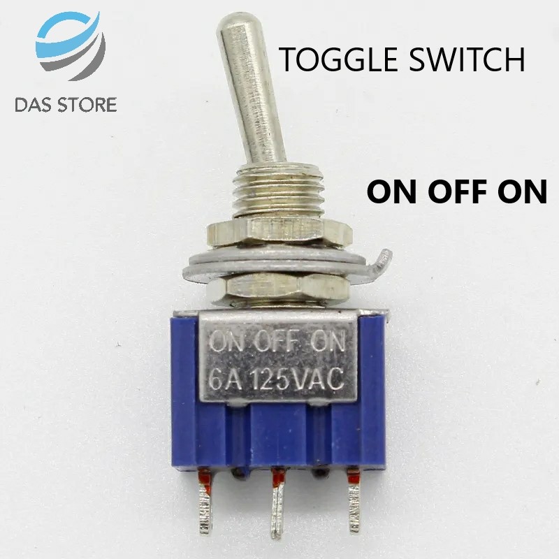 Toogle switch saklar 3 pin 101 on off on | Lazada Indonesia