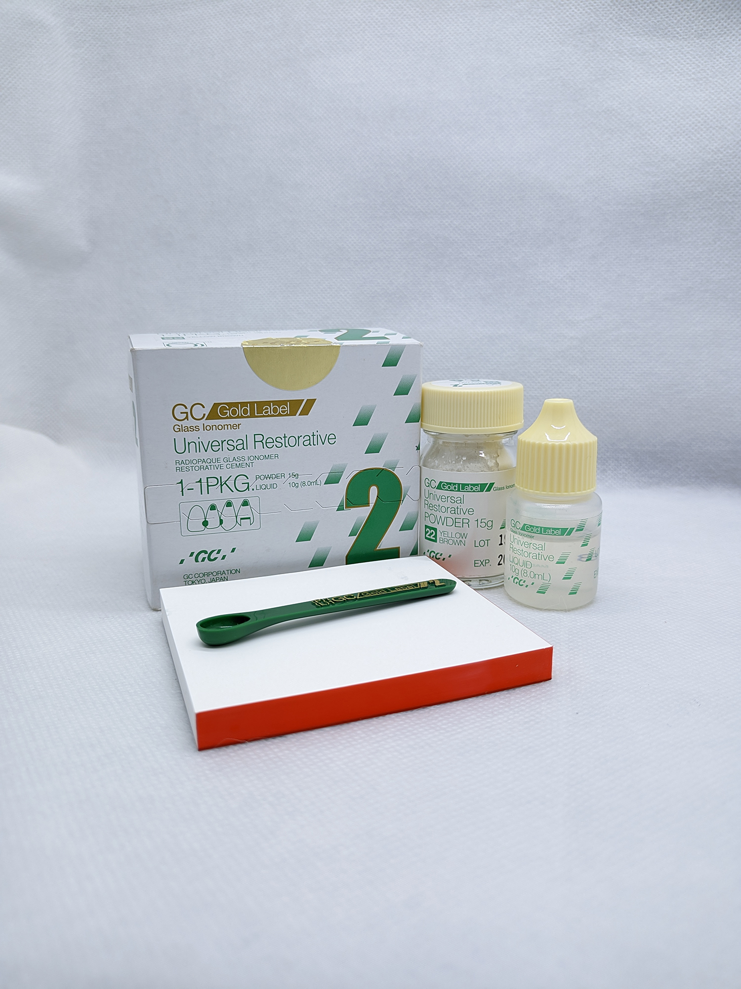 DENTAL GLASS IONOMER GIC FUJI 2 RESTORATIVE GOLD LABEL BESAR | Lazada ...