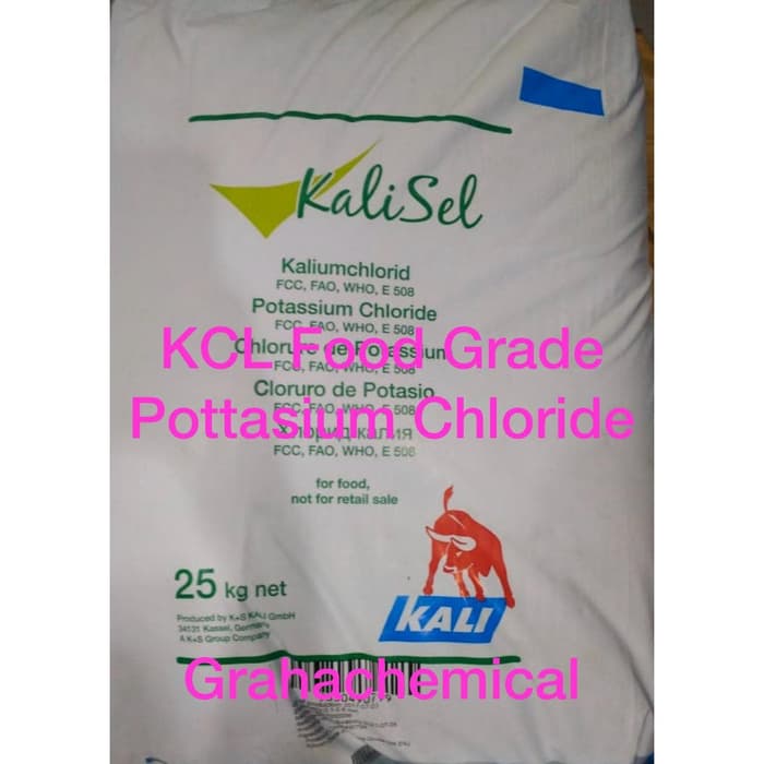 KCL - potassium chloride FOOD Grade Kali Sel Jerman 25kg | Lazada Indonesia